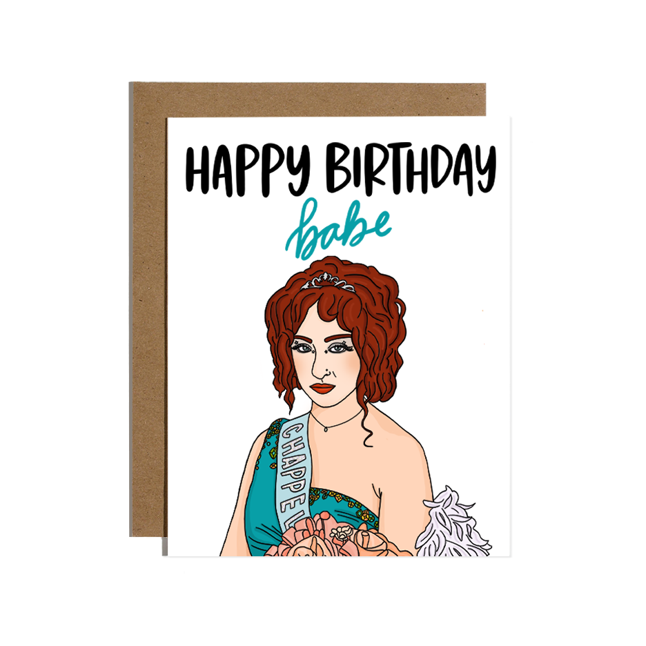 Happy Birthday Babe Card – Pop Star Greeting – Bubblegum Stuff