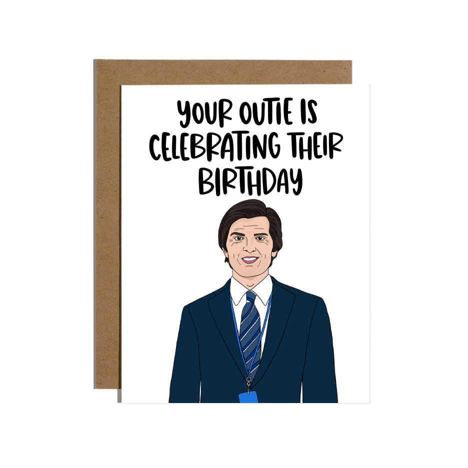 Outie Severance Birthday Greeting Card