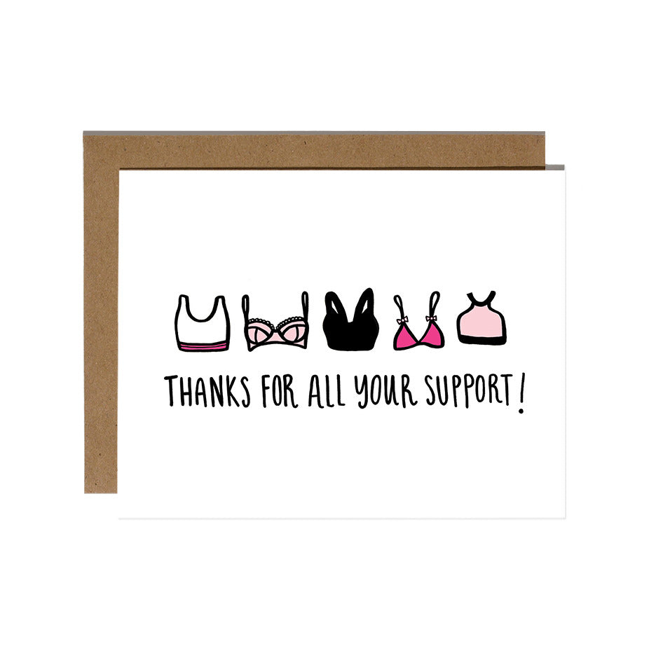 Thanks for Support Greeting Card
