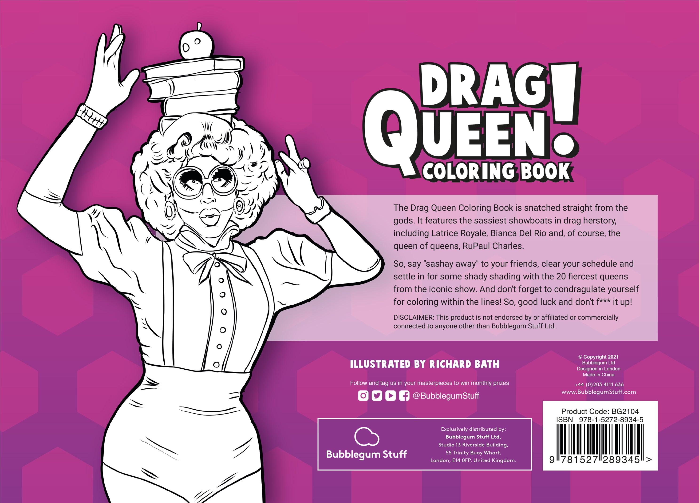 rupaul's drag race coloring book